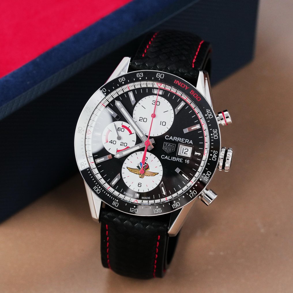 TAG Heuer - Carrera Calibre 16 Chronograph Indy 500 Limited Edition - Senza Prezzo di Riserva ...
