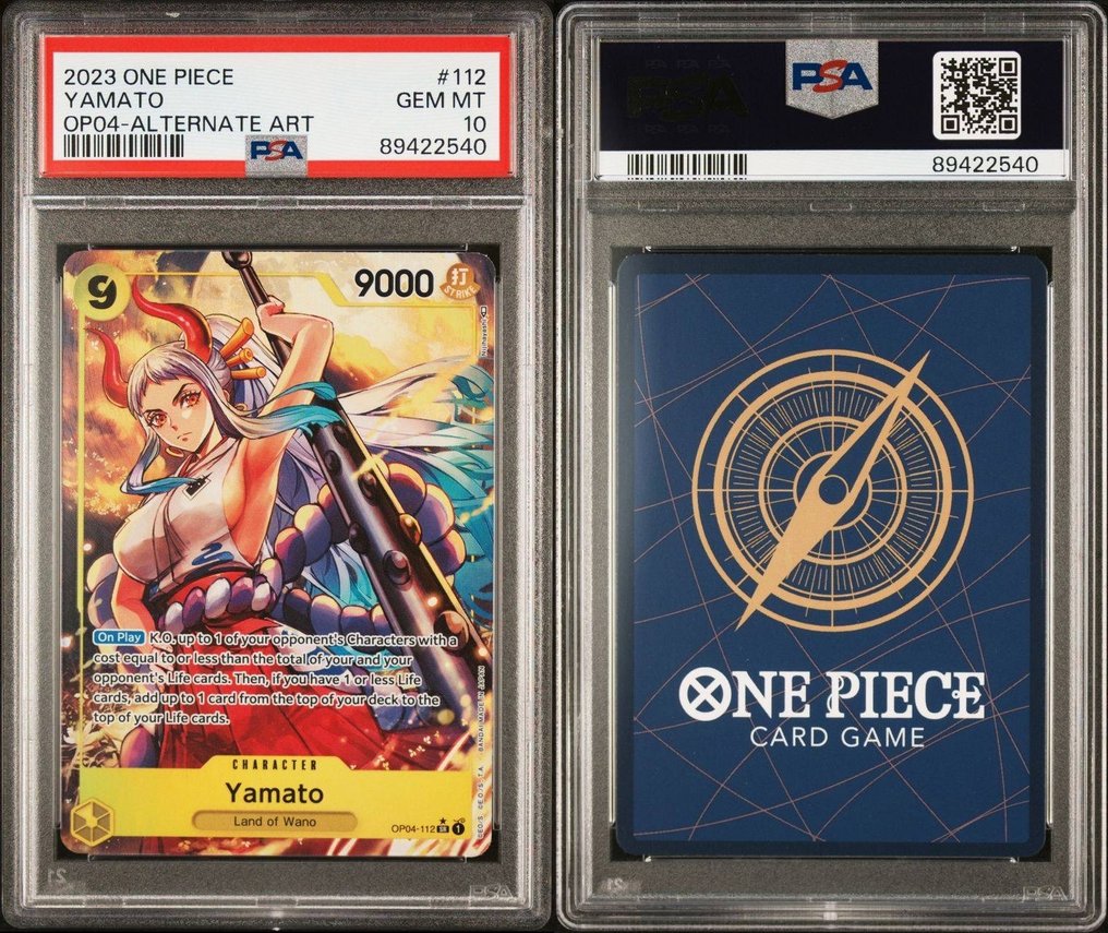One Piece - 2 Graded card - Yamato 121, 112 Duo, Alternate Arts - One Piece - PSA 10 - auction ...