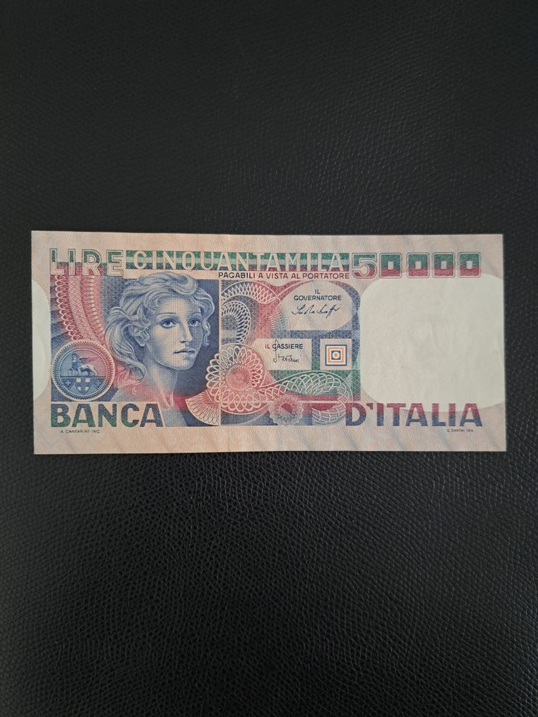 Italia. - 50.000 Lire 12/06/1978 "Volto di donna" - Tre decreti - Gigante BI 79B - Catawiki