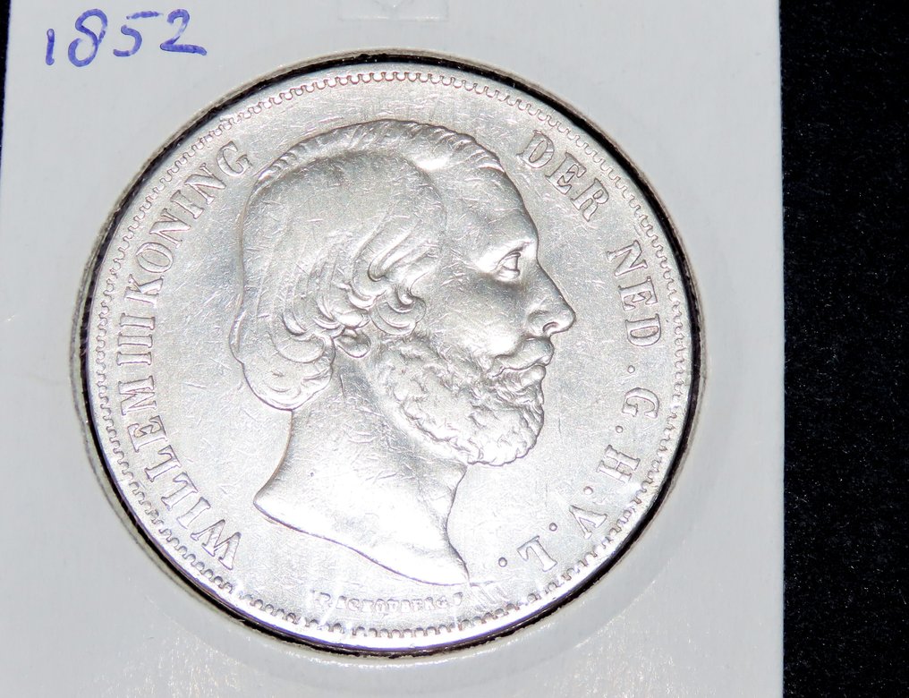 Netherlands. Willem III. 2 1/2 Gulden 1852 (No Reserve Price) - auction online Catawiki