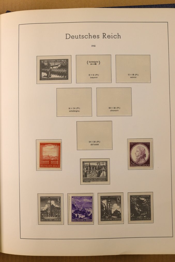 World 1941/1988 - Lot in 2 pre-printed albums and loose FDCs/covers in ...