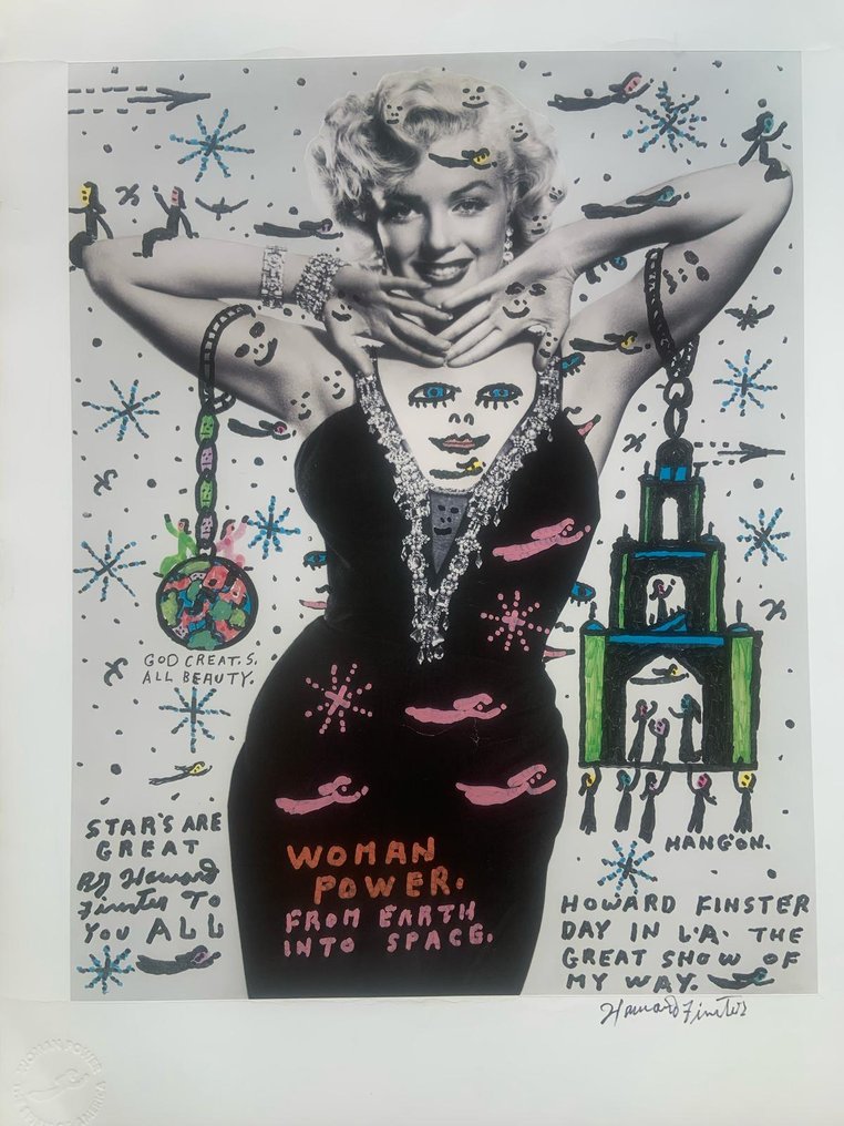 Howard Finster (1916–2001) - Woman Power (Marilyn Monroe) - auction ...