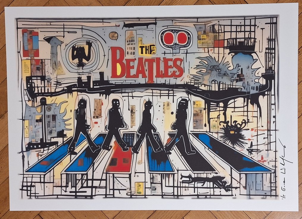 Abbey Road - Tribute series - Icons Reimagined Jean-Michel Basquiat - by Emma Wildfang - Limited ...