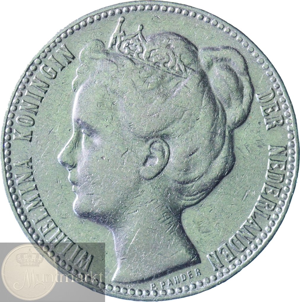 Netherlands. Wilhelmina. 1 Gulden 1905 (No Reserve Price) - auction online Catawiki