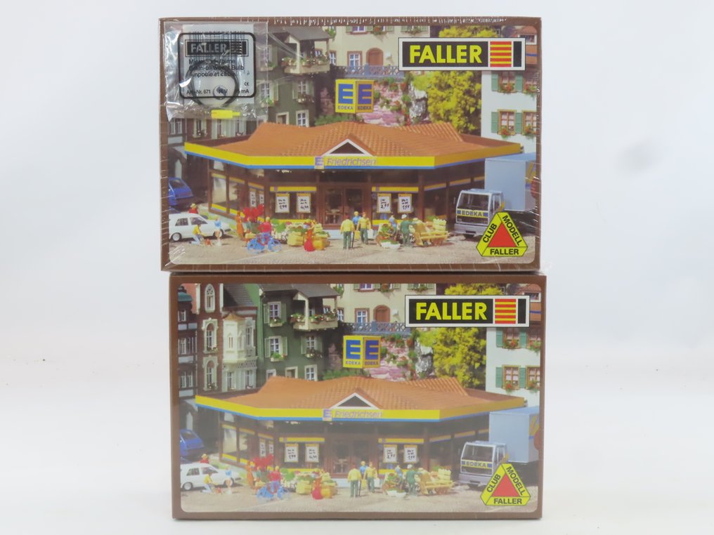 Faller H0 - 130342 - Model train building kits (2) - 2 building boxes ...
