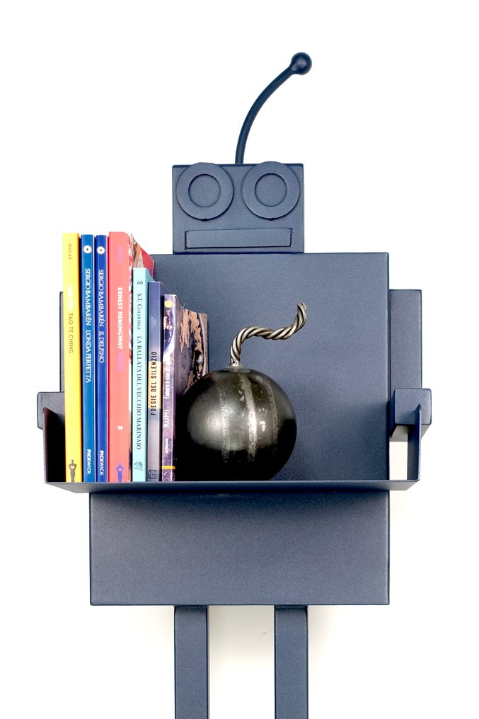 Mela - Edoardo Meloni - Sculpture, ROBOOK METALLIC BLUE N8 - 105 cm ...
