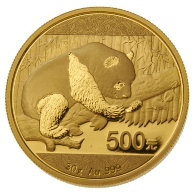 China. 500 Yuan 2016 500 Yuan China 30g Gold Panda Coin (In Plastic ...