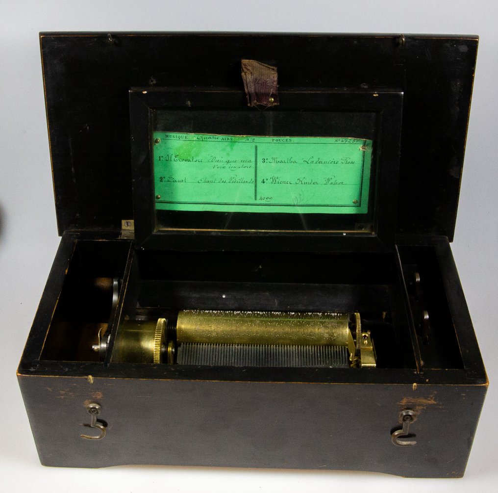 Music box - France - 1850-1900 - Music box - 4 compositions - auction ...