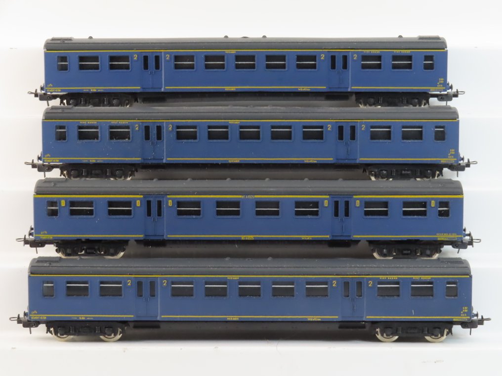 Lima H0 - 9110/9109 - Model train passenger carriage (4) - 4x 4-axle express train carriages ...