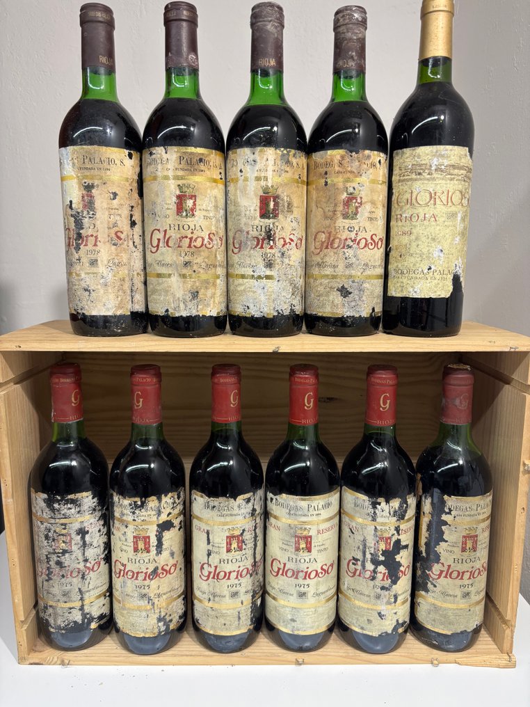 1975 x6, 1978 x4 & 1989 Bodegas Palacio, Glorioso - Rioja Gran Reserva ...