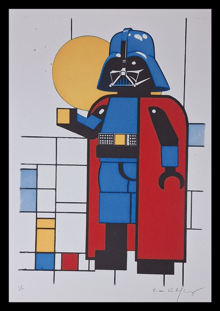 Emma Wildfang - Darth Vader - "Icons as Still Life" - series Piet Mondriaan - 2020 und ff ...