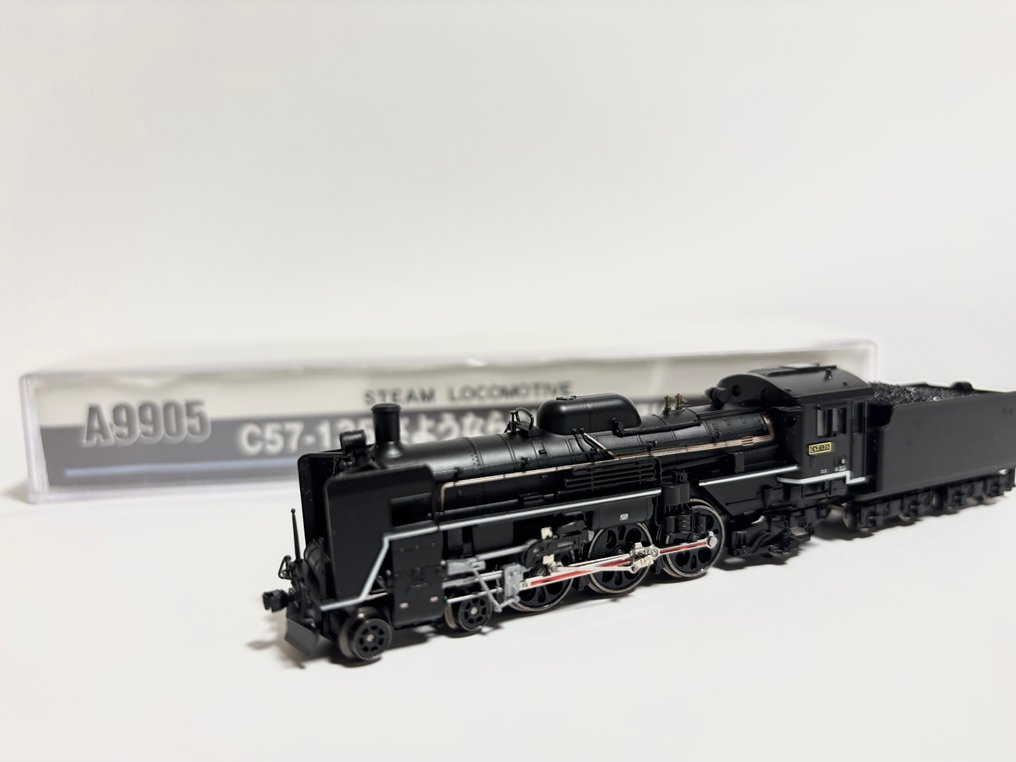 MICRO ACE N - A9905 - Steam locomotive with tender (1) - A9905 C57-135 “Farewell SL” Train ...