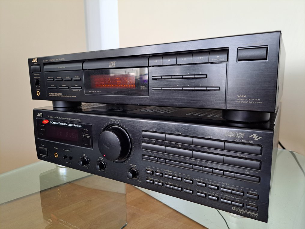 JVC - RX-508V Audio Video Receiver & XL-V252 Stereo Compact Disc Player ...