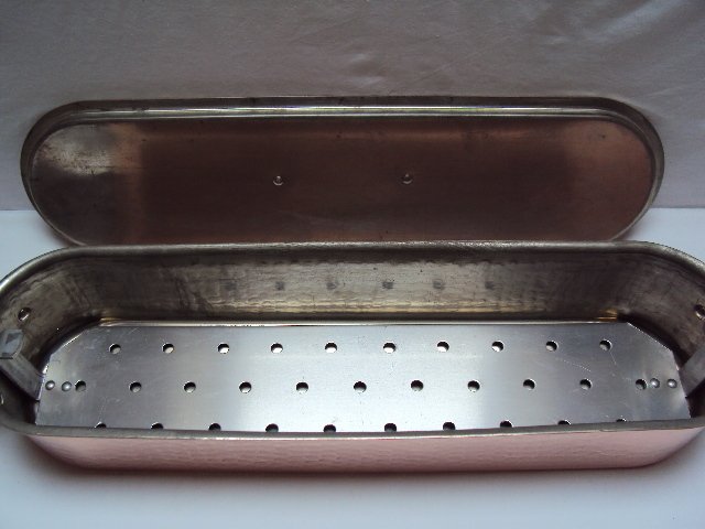 Poissonnière professionnelle étamée - Fish serving set - Copper, Iron ...