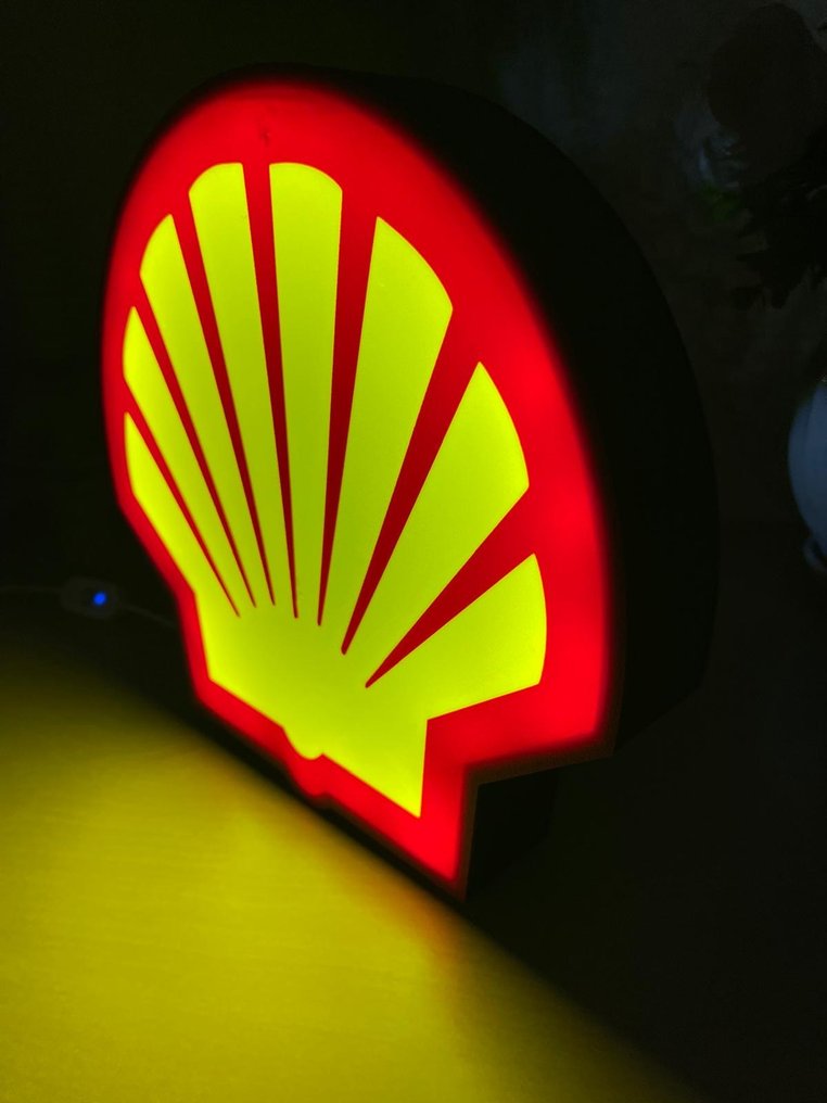 Shell - Lighted sign - Plastic - auction online Catawiki
