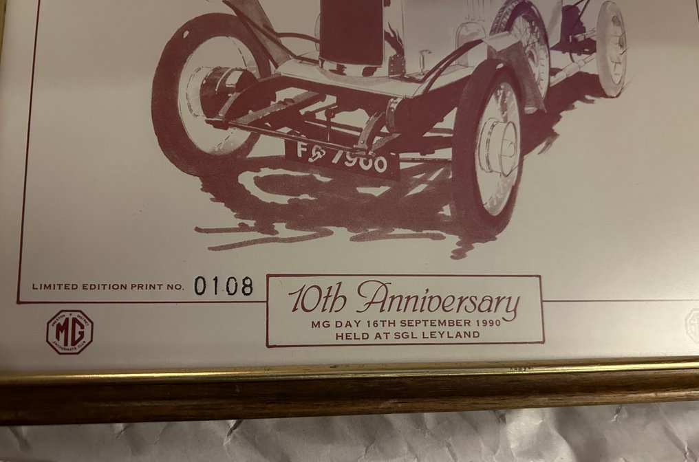 4 classic rare old MG prints 1961/1963/1988/1989 - MG - Midget - 1963 - auction online Catawiki