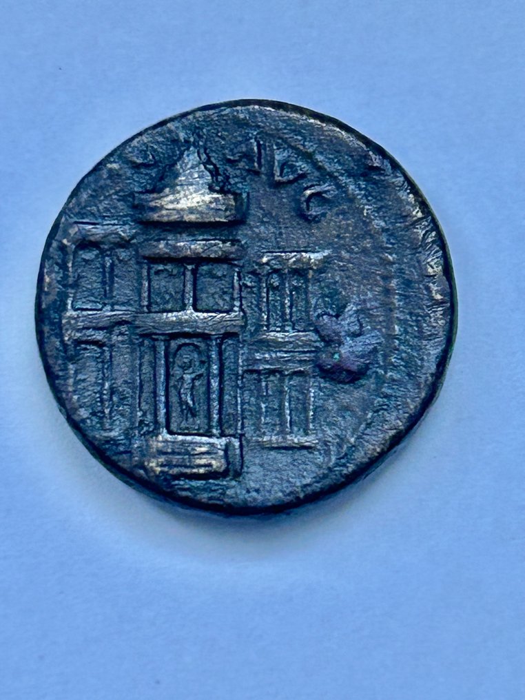 Roman Empire. Nero (AD 54-68). As Lugdunum, 62-68 - Façade of the ...