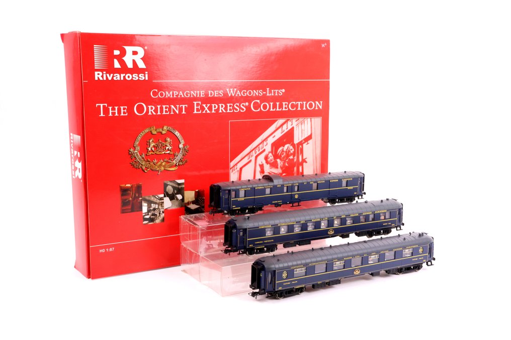 Rivarossi H0 - HR4076 - Model train passenger carriage set (1) - Three-piece set of Orient ...