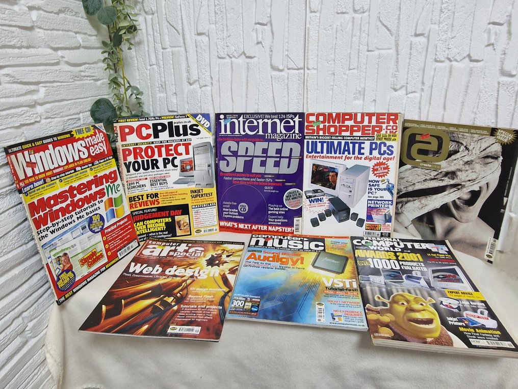Lot of 8 Vintage UK Computer Magazines - Create Online, Computer ...