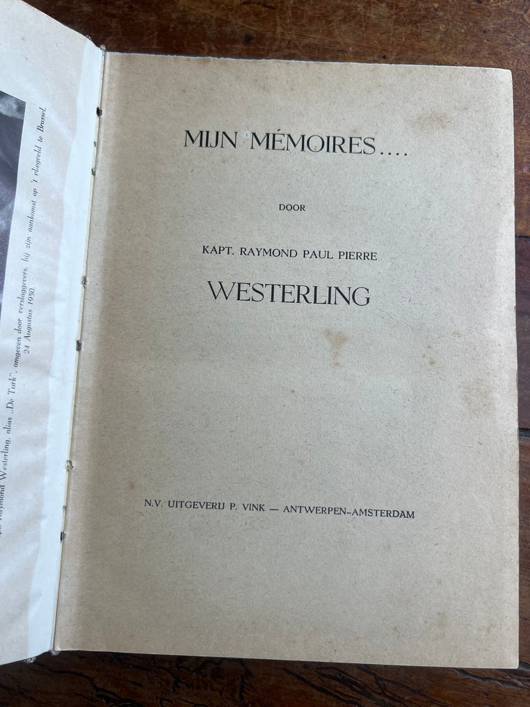 Dutch Captain Westerling Memoirs - 1st edition - Guerilla Warfare ...
