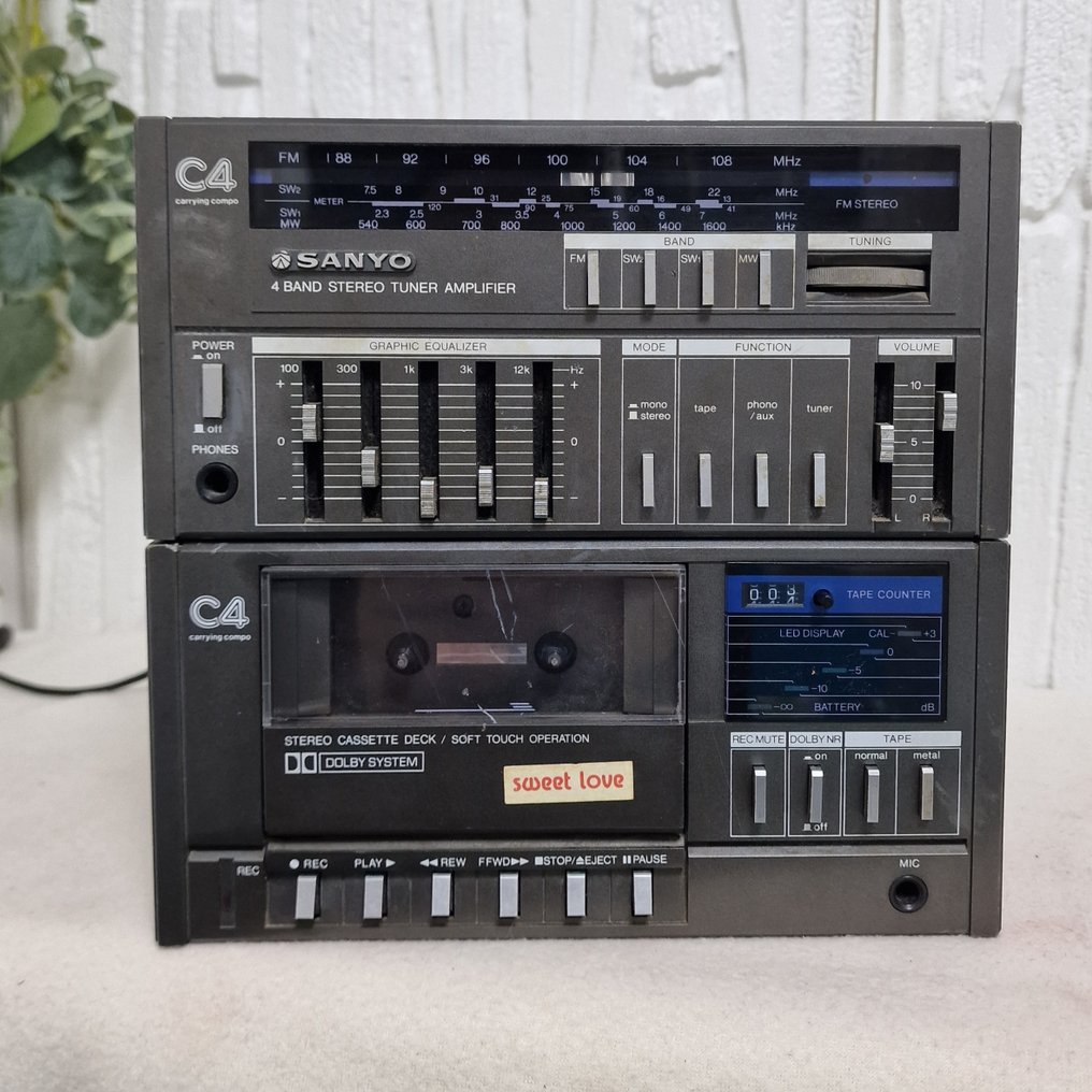 SANYO - C4R + C4D – Vintage 1980s Modular Stereo System Ραδιόφωνο ...