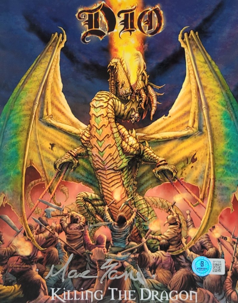 Dio Killing the Dragon - Artist Marc Sasso - Autograph, Photo with ...