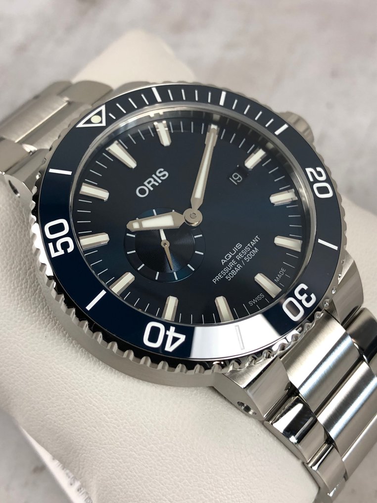 Oris - Aquis Small Second Date 500M Automatic - 01 743 7733 4155-07 8 24 05PEB - Hombre ...