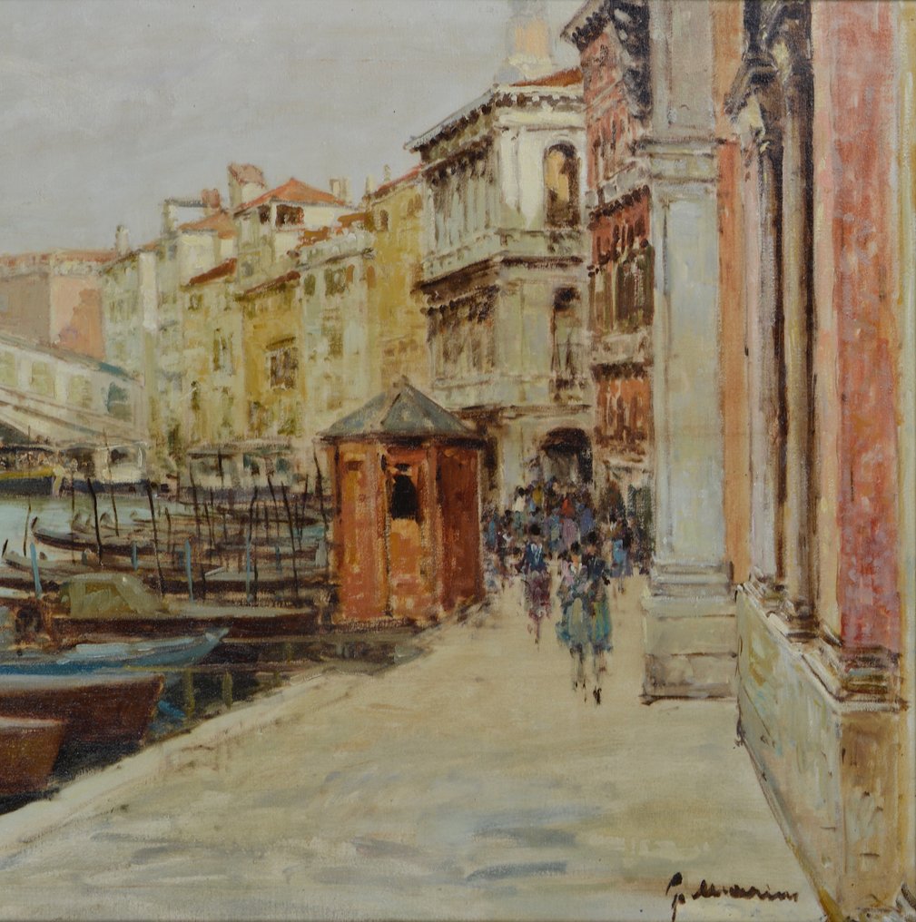 Giuseppe Marino (1916-1975) - Le pont du Rialto à Venise - Catawiki