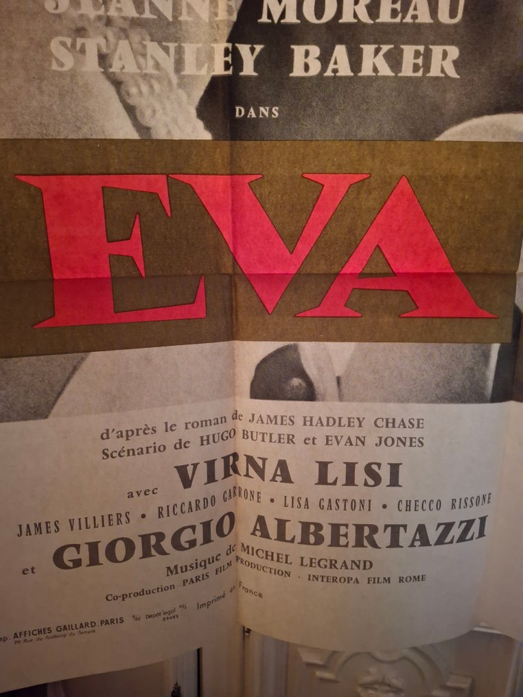 fourasti - j.fourastie - Rare lot 2 affiches originale du film EVA ...