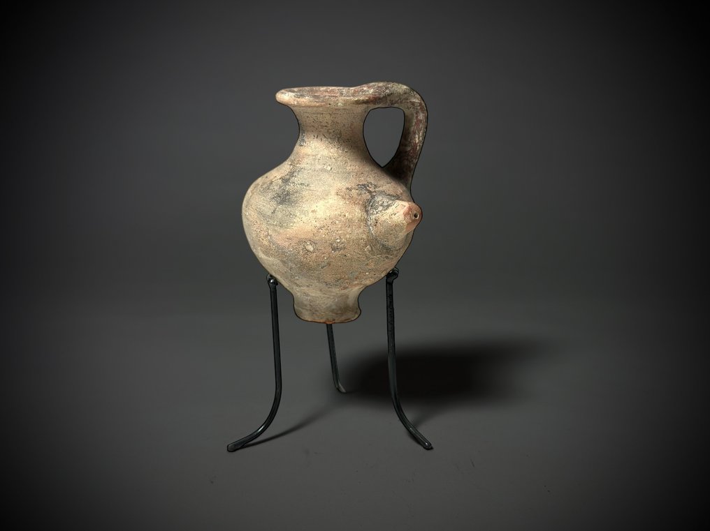 From Jerusalem, ancient Greek - Hellenistic terracotta spouted oil ...