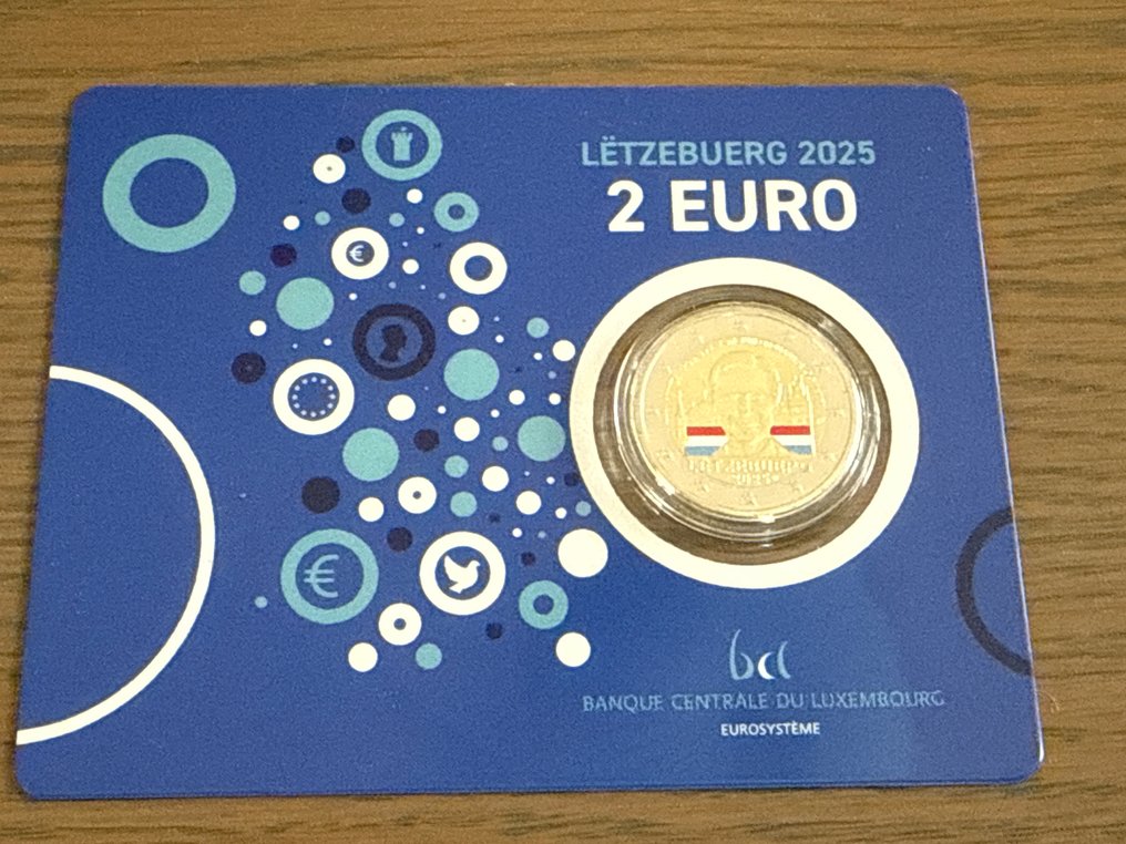 Luxembourg. 2 Euro 2025 "25th Anniversary of Grand Duke Henri's accession of the Throne ...