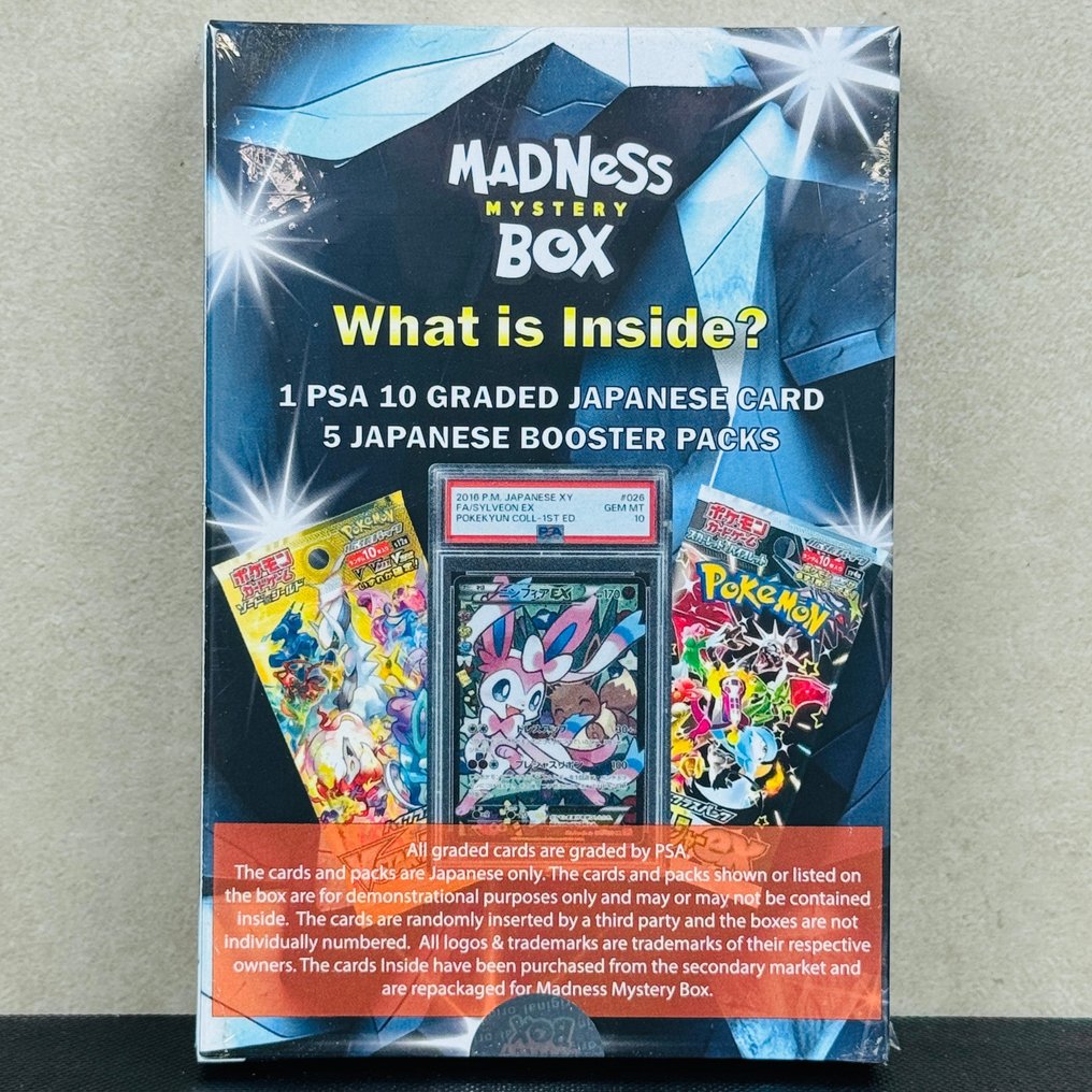 Pokémon Box - Madness Mystery Box - Japanese Madness PSA10 & 5 Packs - auction online Catawiki
