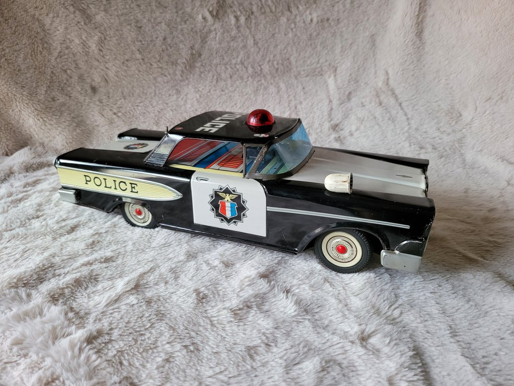 S.E. Japan - Jouet en étain - Battery Operated Highway Patrol Car With ...
