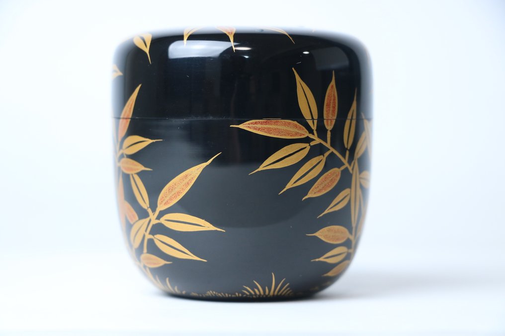 Traditional Japanese Tea Caddy – Bamboo Maki-e - Wood - Japan - 1900 ...