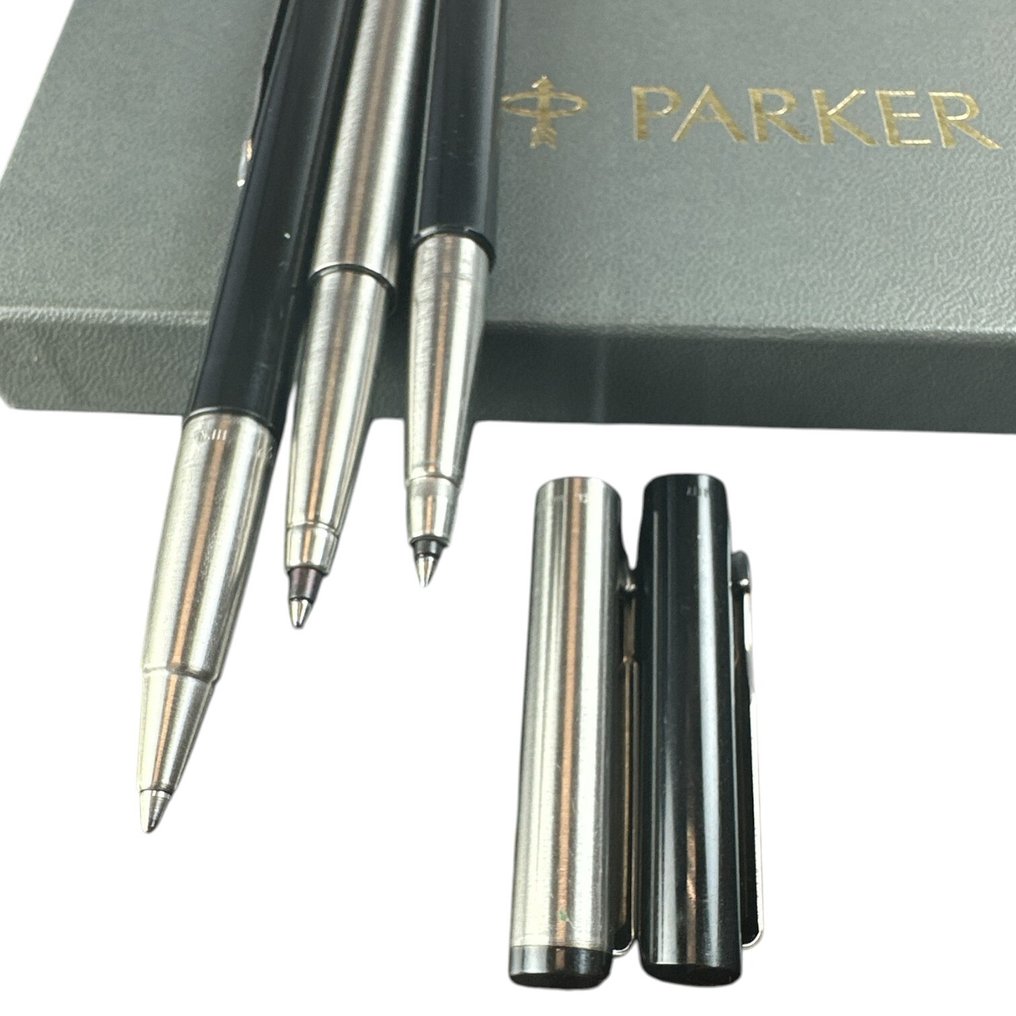 Parker - 2 pens Jotter, 2 rolerball & 1 Fountain Pen - No Reserve Price - Pen - auction online ...