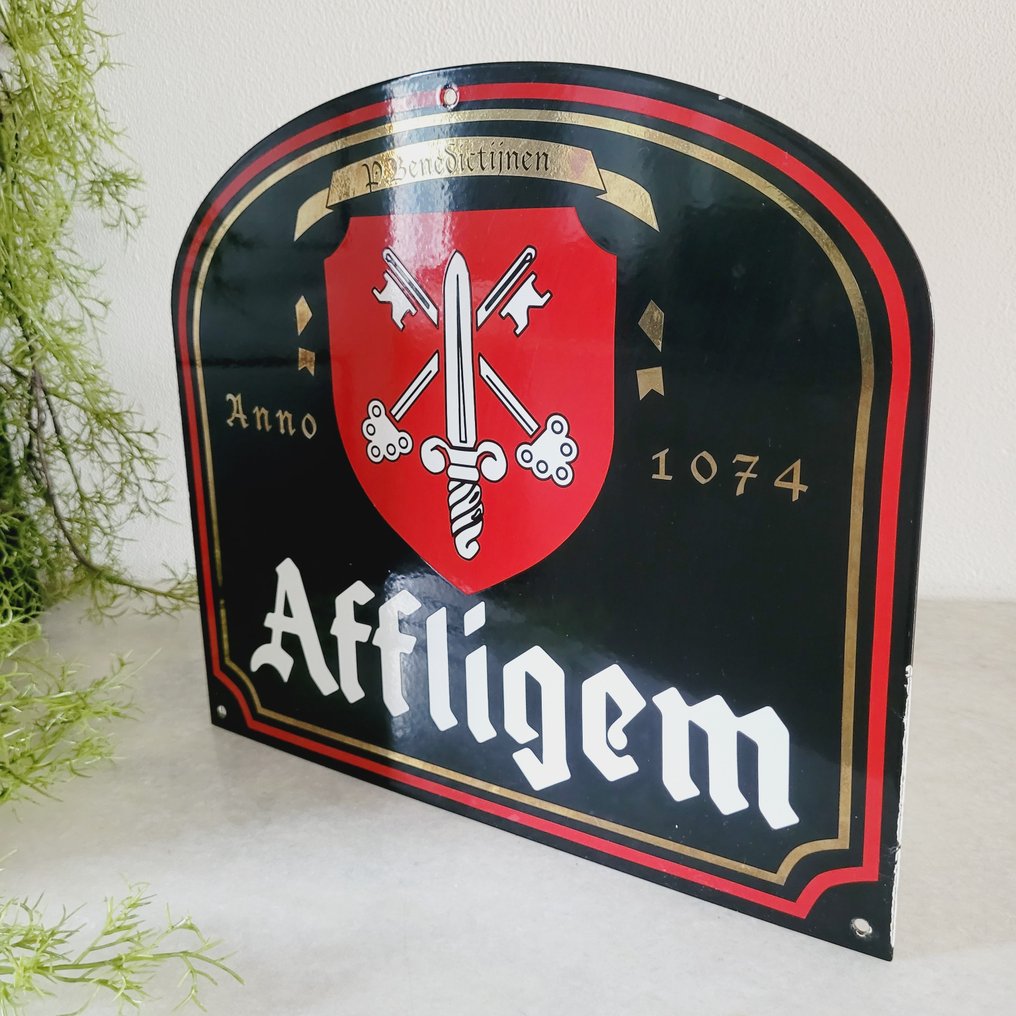 Affligem Bier, Emaille Reclamebord - Sign - Enamel - auction online Catawiki