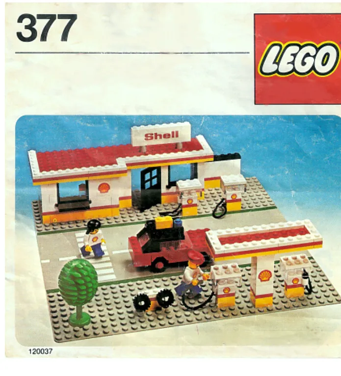 Lego Set - 377 - Classic Town - Shell Station - auktion Catawiki