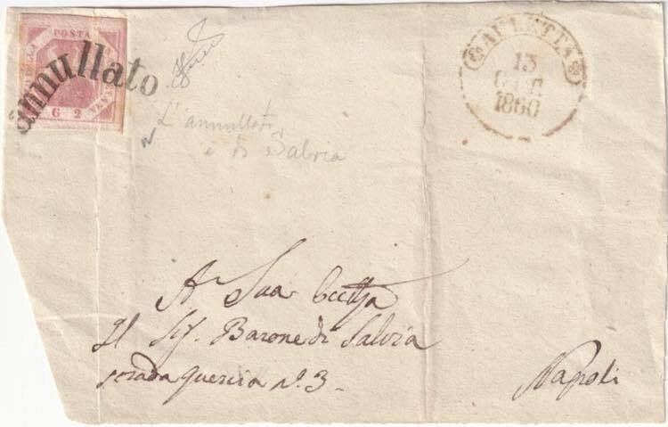 Italian Ancient States - Naples 1860 - October 13, 2 grams, III Tavola ...