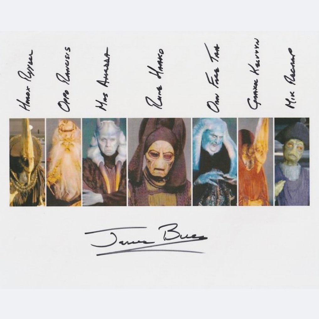 Star Wars: The Prequels - Signed by Jerome Blake (7x Creature Performer ...