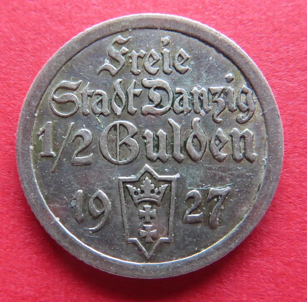 Polen, Danzig, Gdansk. An awesome collection of 5 coins of the Freetown Danzig in German times ...