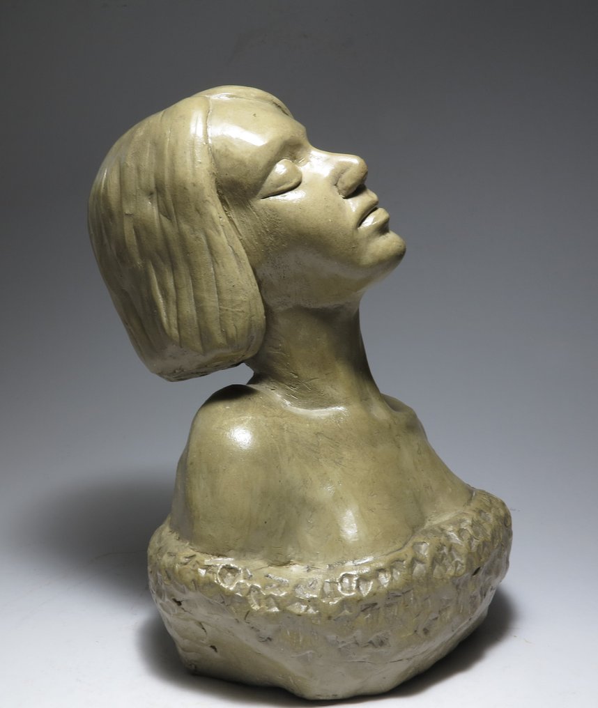 Sculpture, Art Nouveau Bust - 22.5 cm - Terracotta - 1920 - auction ...