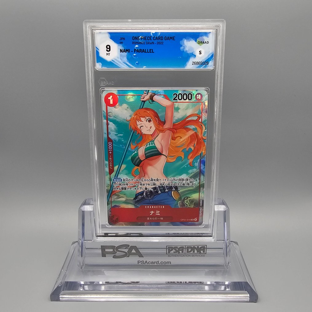 Pokémon Graded card - One Piece - NAMI (ALTERNATE ART) OP01-016 Romance Dawn - Graad 9 - auction ...