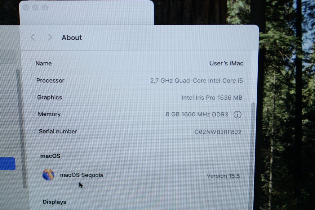 Apple iMac 21.5" Slim (Late 2013) - Intel Quadcore i5 2.7Ghz - 8GB RAM ...