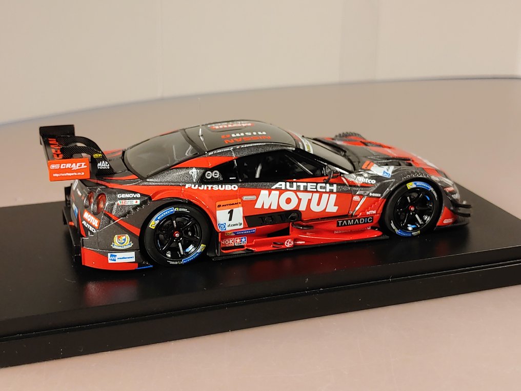 Ebbro 1:43 - Model race car - SNissan Super GT500 2015 Rd. 1 Okayama MOTUL AUTECH GT-R No. 1 ...