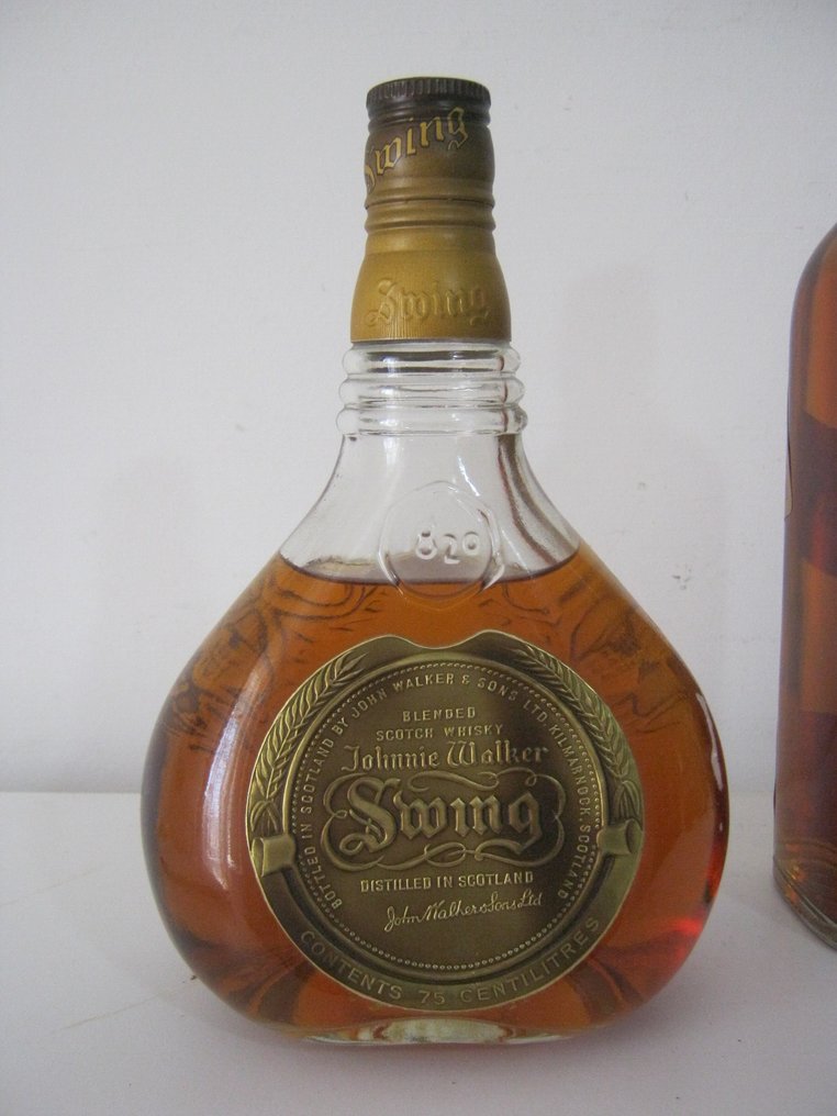 Johnnie Walker Swing & Red Label - b. Jaren 1960, Jaren 1970 - 75cl - 2 ...