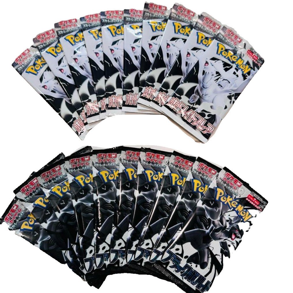 Pokémon - 80 Booster pack - Black Bolt & White Flare - Scarlet & Violet ...