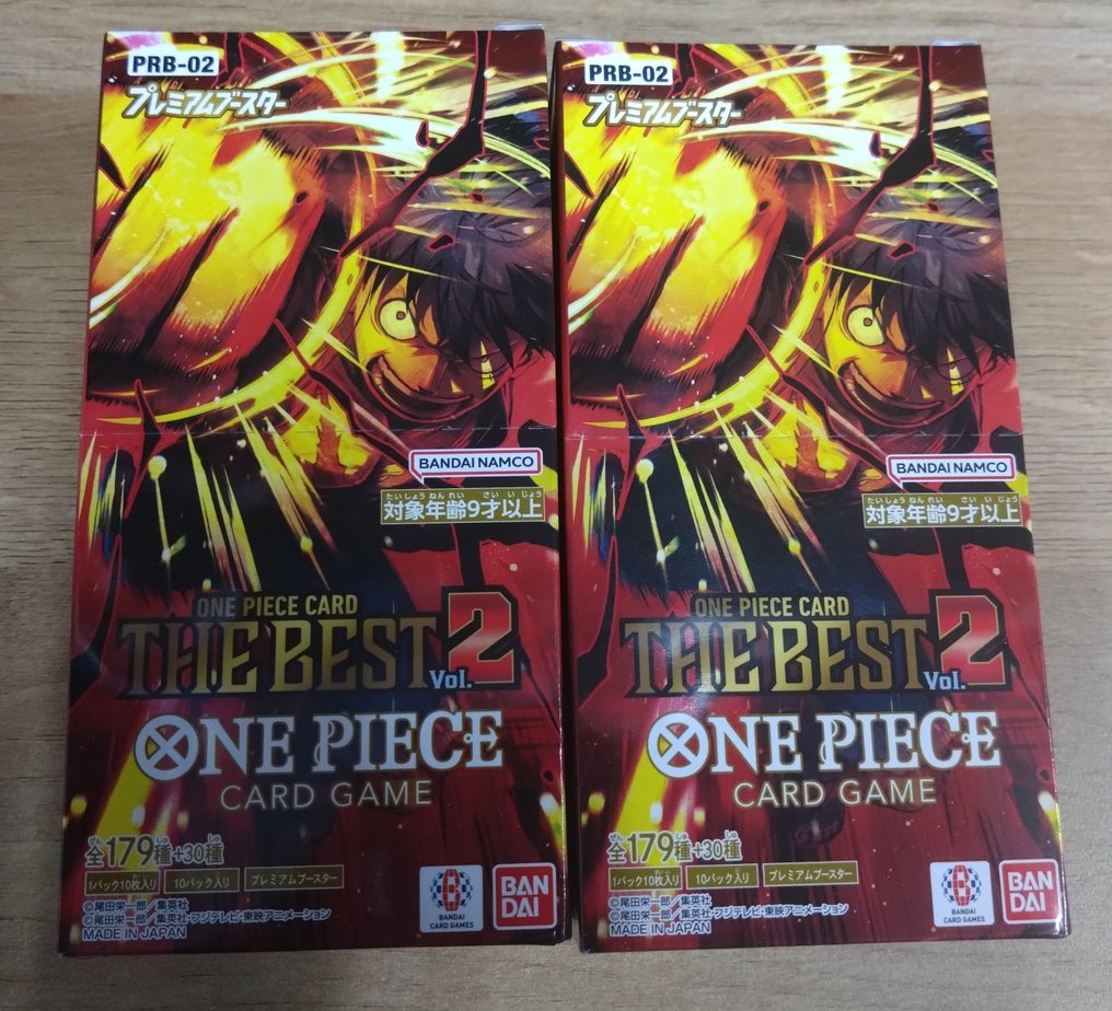 Bandai - 2 Booster box - One Piece - THE BEST vol.2【PRB-02】 2BOX Seald Japanese - auction online ...