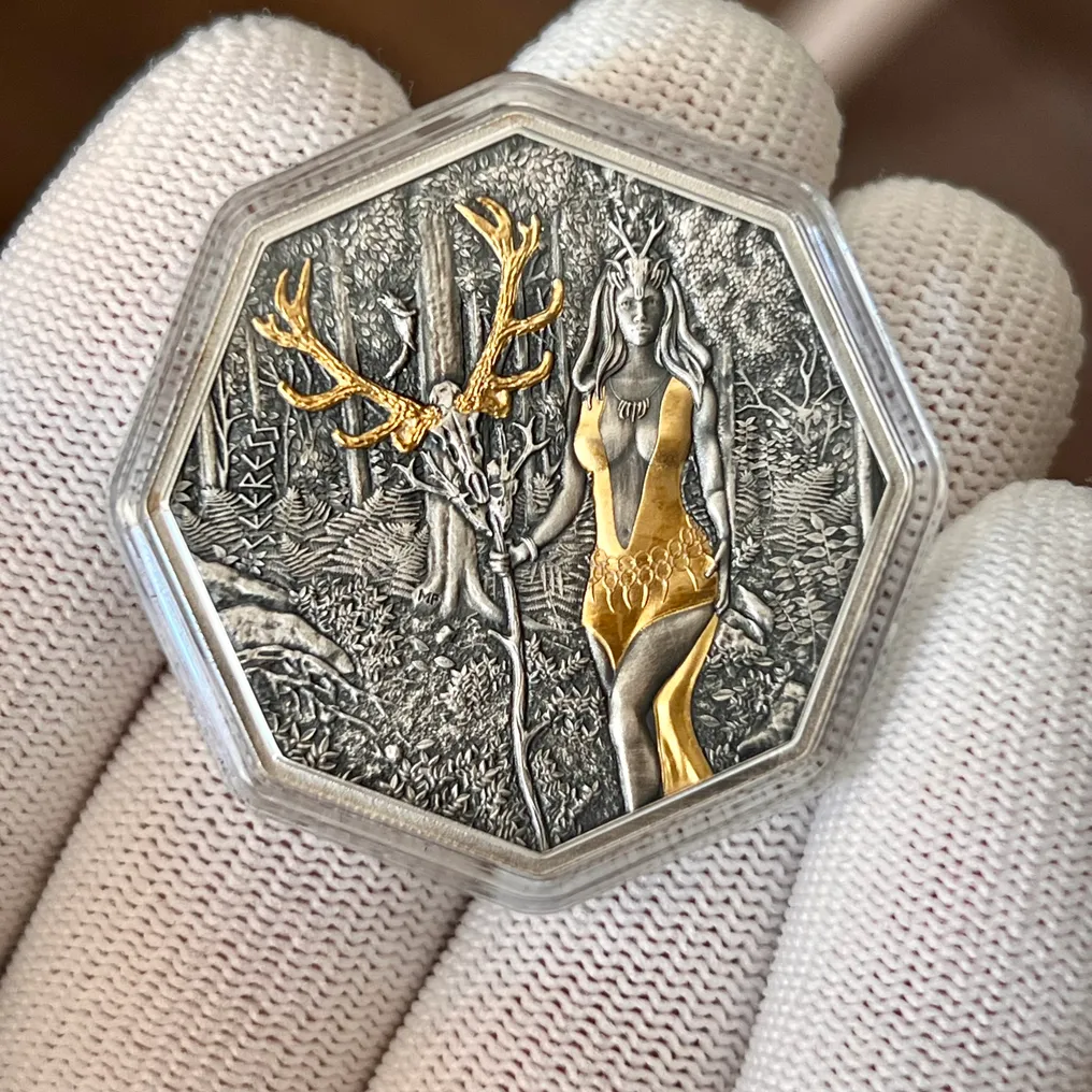 Germany. 5 Mark 2023 Witchcraft: Seeress Ritual 1 oz Silver Coin (.9999 ...
