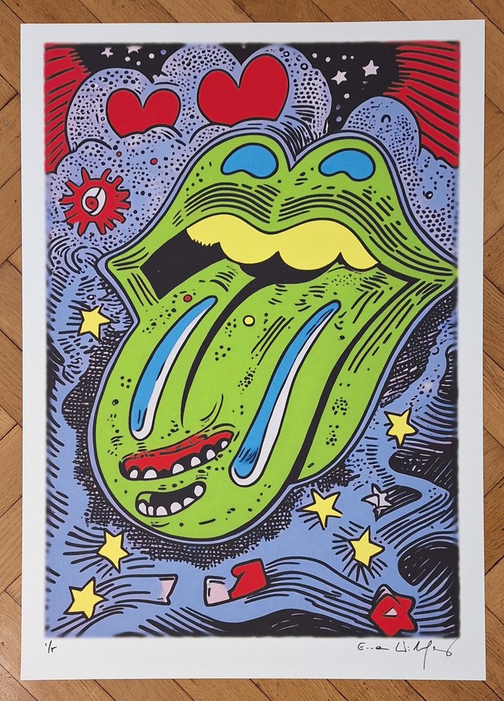 Rolling Stones - Tribute series - Icons Reimagined Keith Haring - by Emma Wildfang - Edizione ...