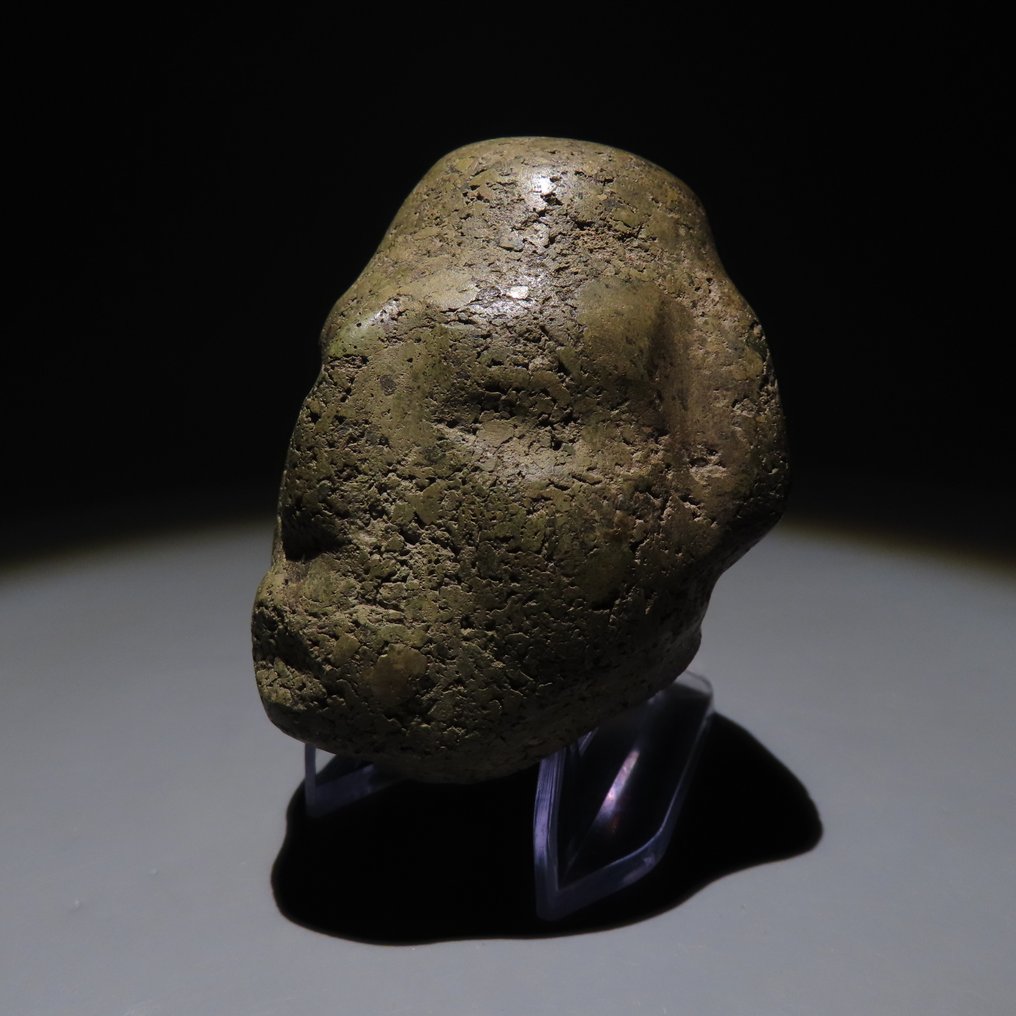 Mezcala, Estado de Guerrero, Mexico Steen Idol Head. 600-300 v.Chr ...